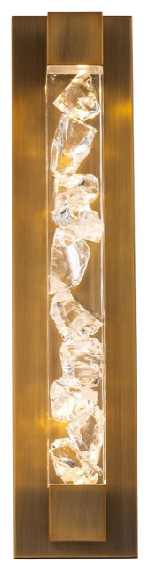 Terra LED Vanity in Aged Brass - Contemporary - Bathroom Vanity ...