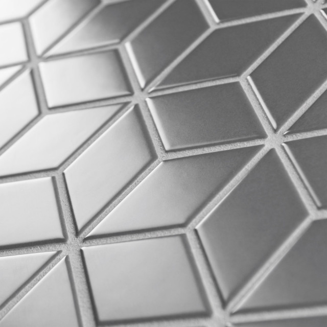 Metro Rhombus Mosaic Floor and Wall Tile - Contemporary - Mosaic Tile ...