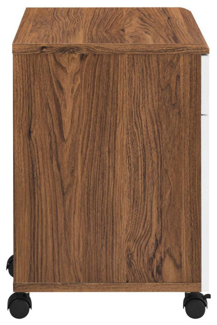 Envision Wood File Cabinet, Walnut White - Contemporary - Desks And ...