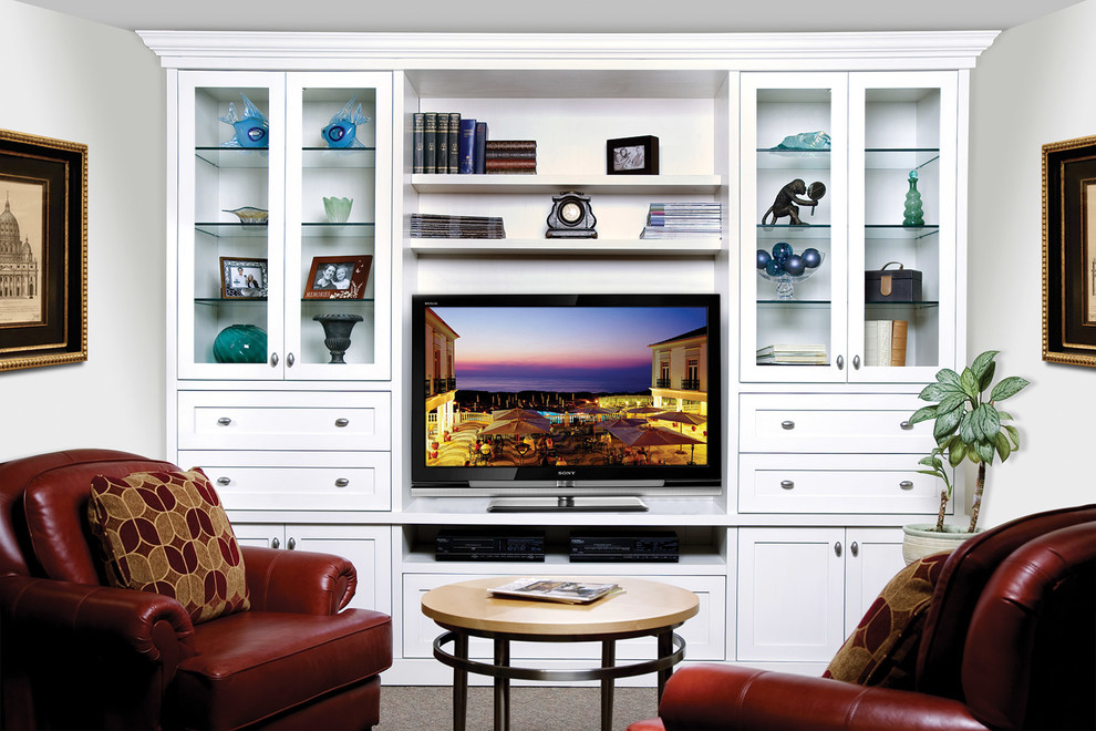 White Entertainment Unit - Traditional - Toronto - by Organized ...