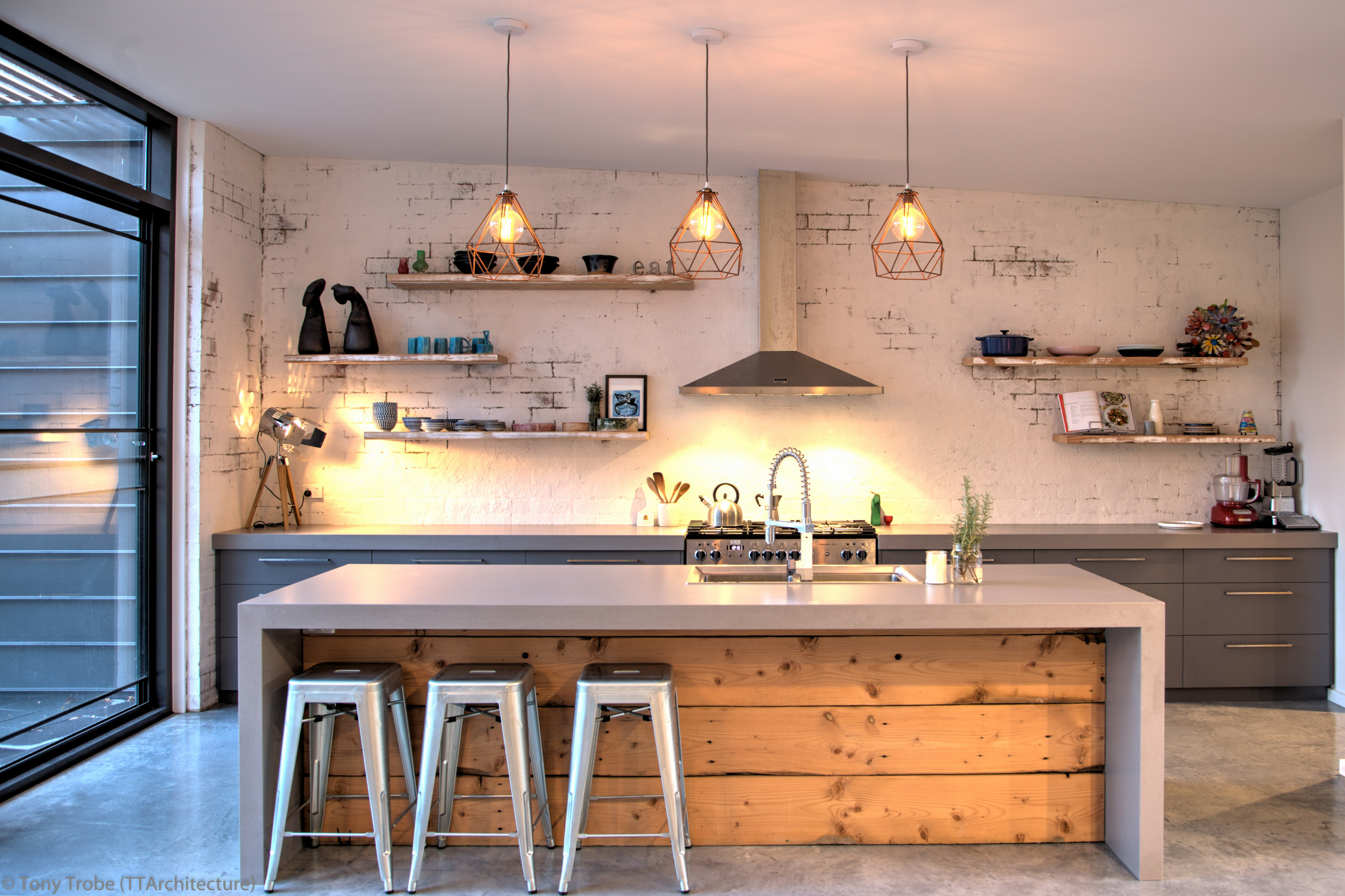 Modern Industrial Home Kitchen