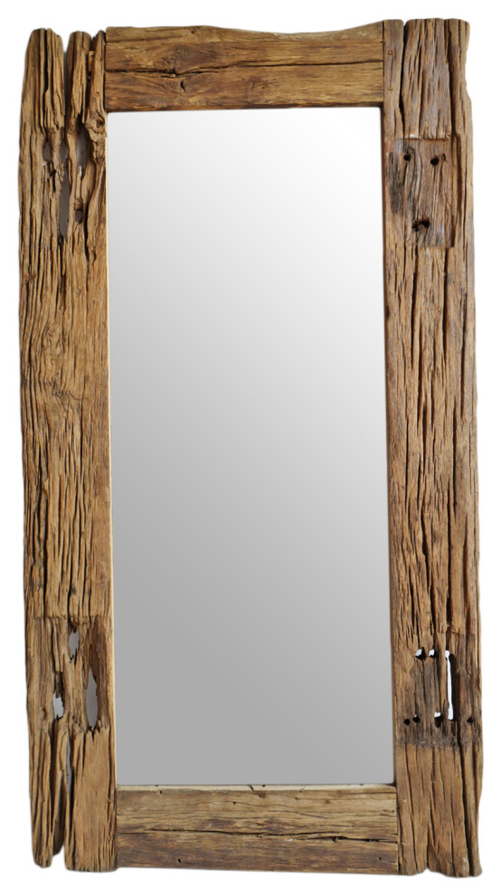 Rustic Railroad Wood Mirror - Rustic - Wall Mirrors - by Design Mix ...