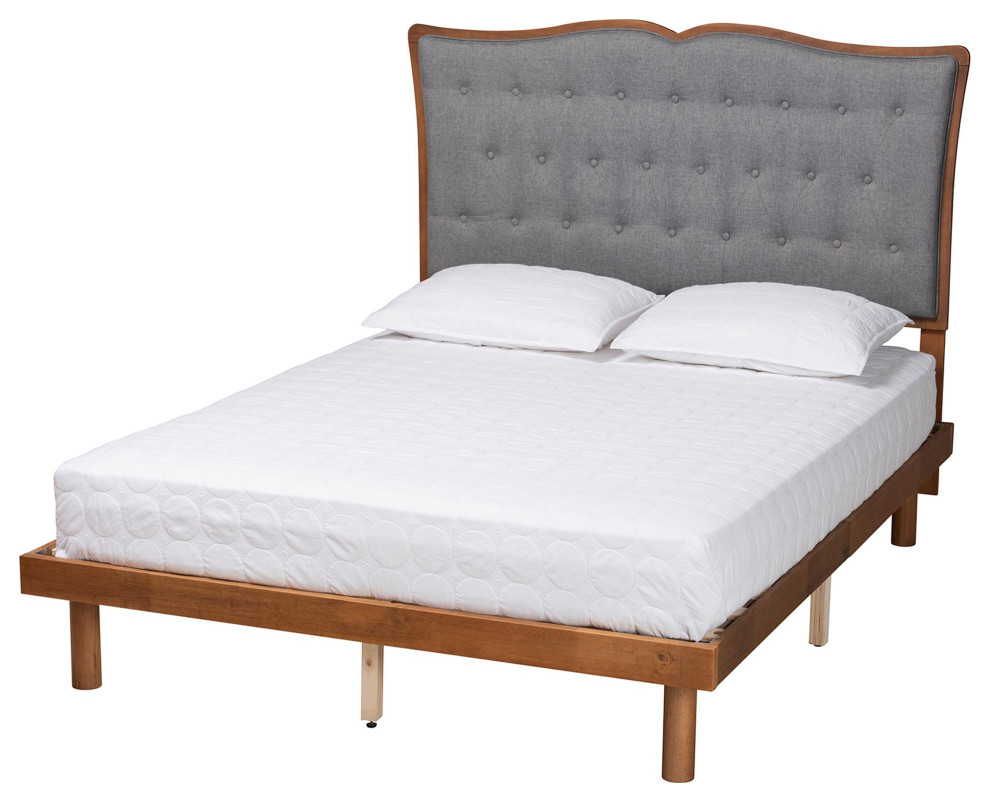 Felicity Platform Bed, King - Transitional - Platform Beds - by Baxton Studio | Houzz