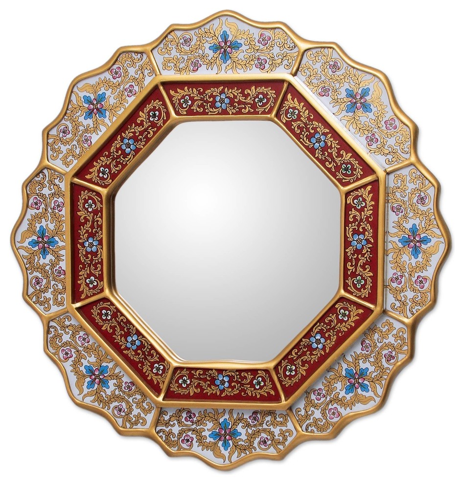 White Star Mirror, Peru - Traditional - Wall Mirrors - by NOVICA | Houzz