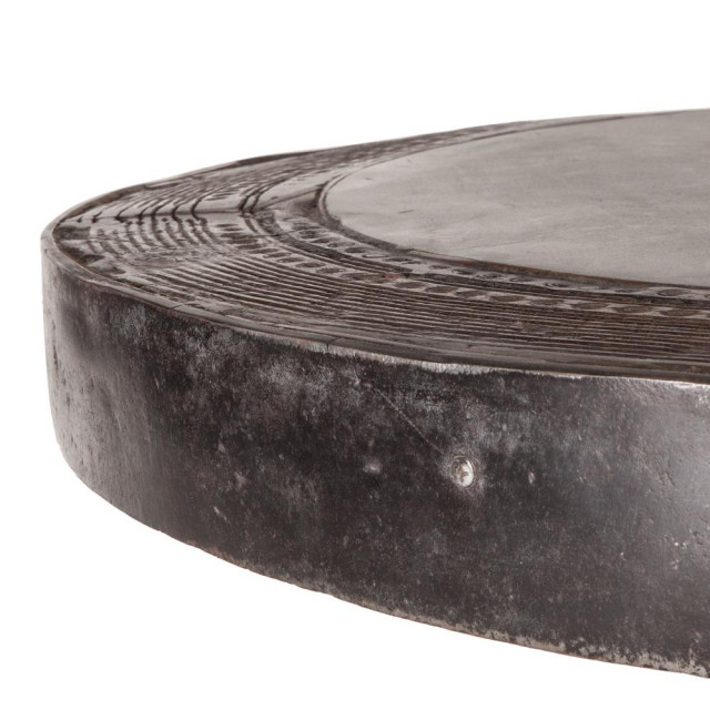 Welles 36-Inch Round Marble and Cast Iron Table - Contemporary - Dining ...