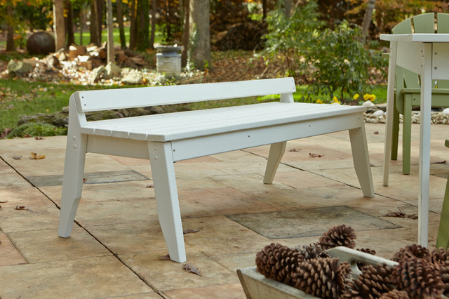 Plaza 3-Seat Bench No Back, Natural, 55.5W x 24D x 22H - Transitional ...