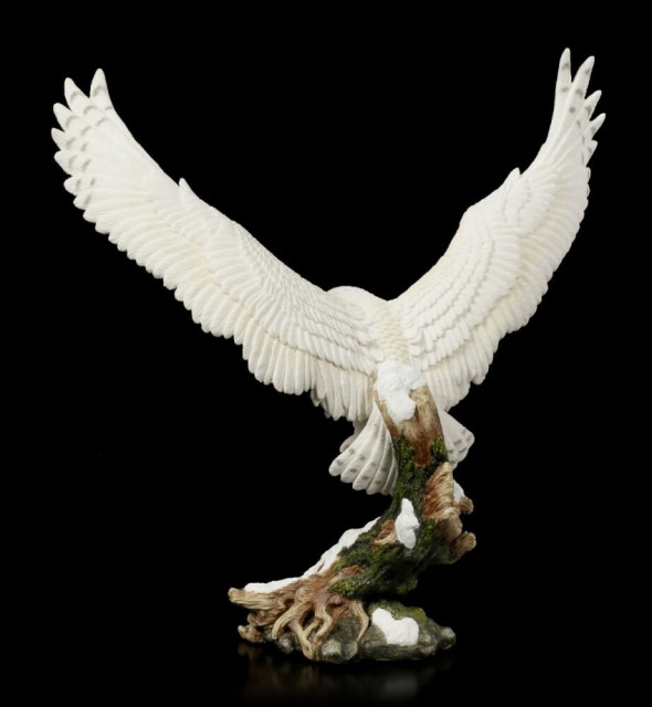 Flying Snowy Owl Sculpture Art Statue Artwork - Contemporary ...