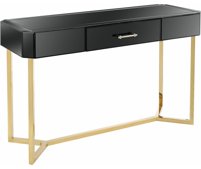 Black and Gold Console Table - Contemporary - Console Tables - by ...