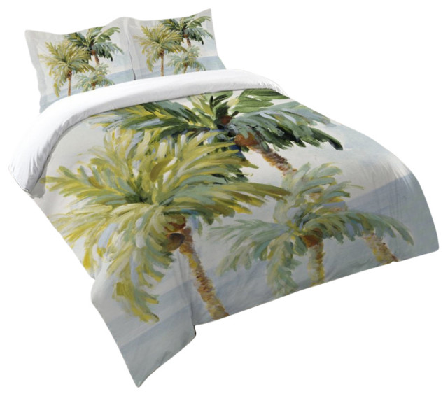 Golden Palm Comforter, Twin - Tropical - Comforters And Comforter Sets ...
