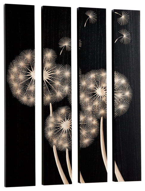 Float On Wall Art, Black - Contemporary - Wall Accents - by Hudson Home ...