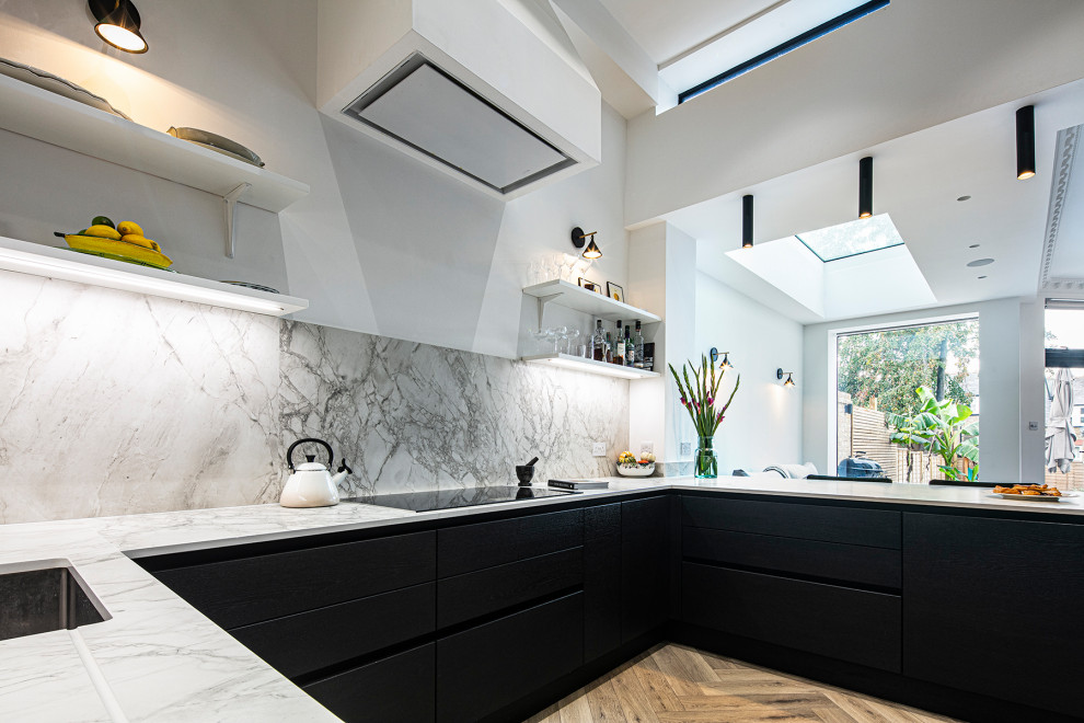 Bespoke London kitchen with Dekton worktop - Contemporary - Kitchen ...