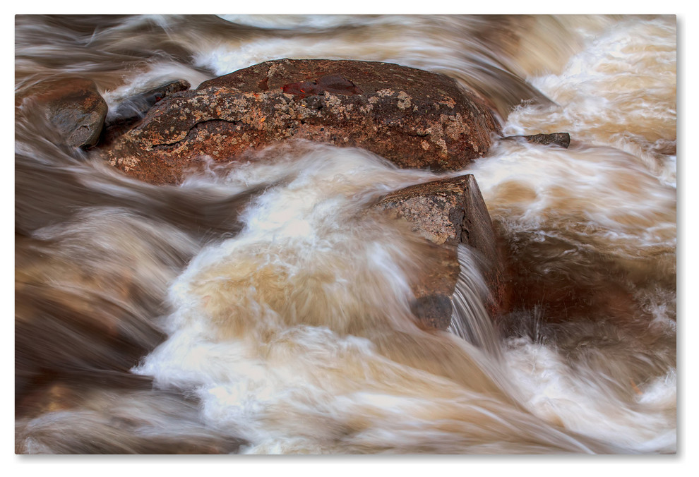 Bob Rouse 'West Prong' Canvas Art, 30"x47" - Rustic - Prints And ...