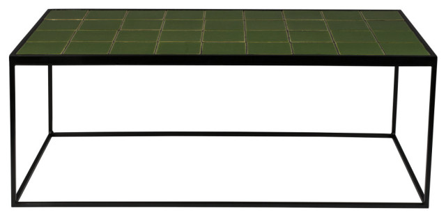 Green Tile Top Coffee Table | Zuiver Glazed - Industrial - Coffee ...