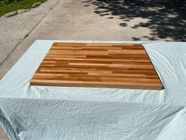 26" Deep Edge Grain Butcher Block Countertop 1.5" Thick, 26" X 24 ...