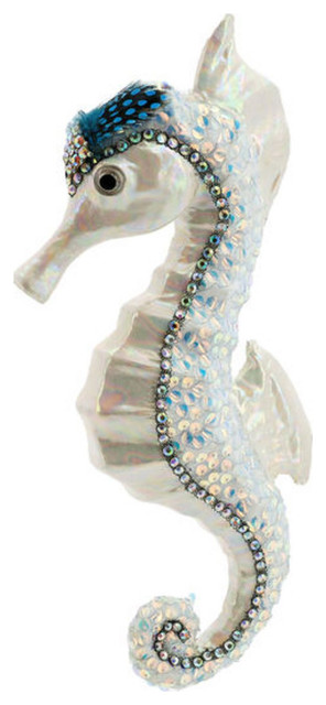 December Diamonds Coral Blues Sea Mist Cream Seahorse 12In ...