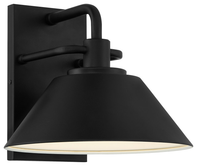 Avalon Large Outdoor LED Wall Sconce, Black Finish - Transitional ...