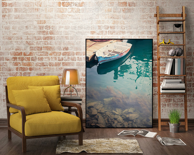 "Finding Normal" Art block Framed Canvas, 24"x32" - Beach Style ...