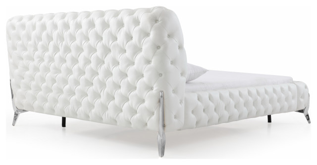 Modrest Legend Modern White Bedroom Set, Queen - Contemporary - Bedroom ...