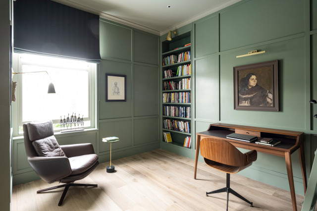 Home office and library in a Notting Hill Town House - Transitional ...