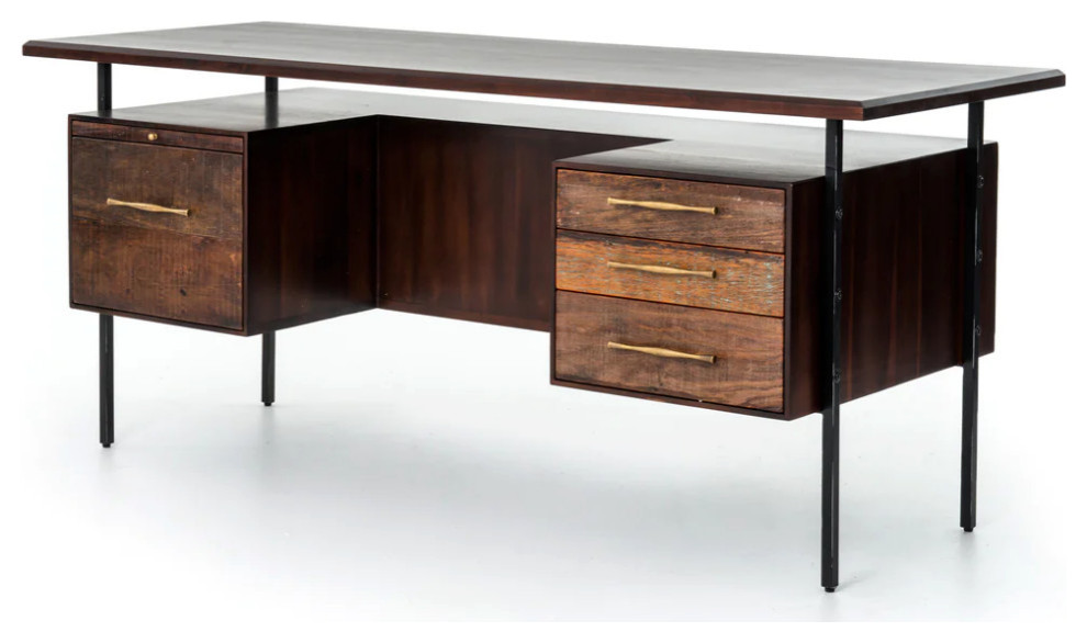 Vander Desk, Natural Peroba - Industrial - Desks And Hutches - by ...