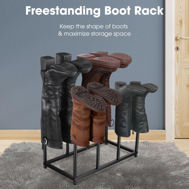 Boot Rack Organizer Storage Stand for Home Closet, 4 Pair ...