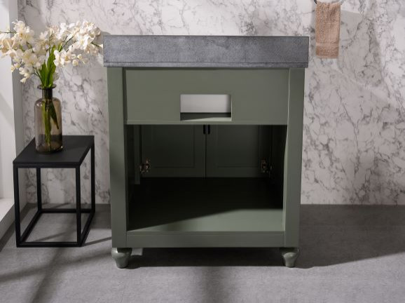30" Pewter Greensink Vanity Without Faucet - Traditional - Bathroom Vanities And Sink Consoles ...