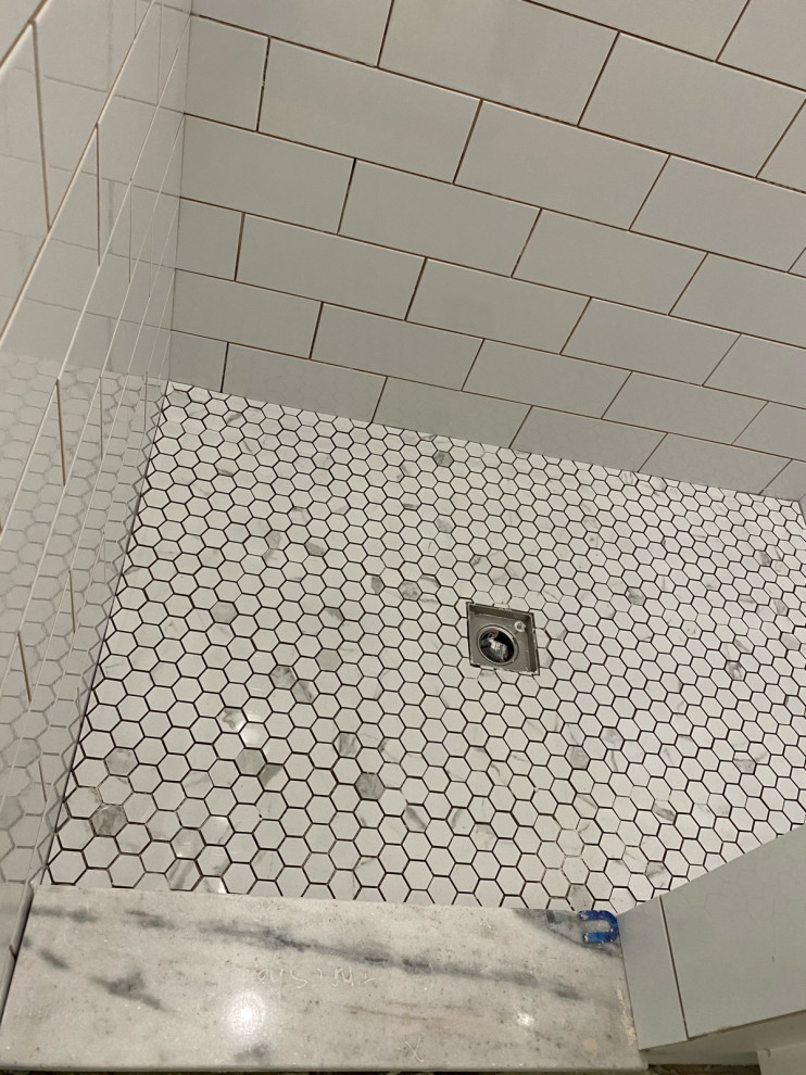 New porcelain tile bathrooms and upkeep