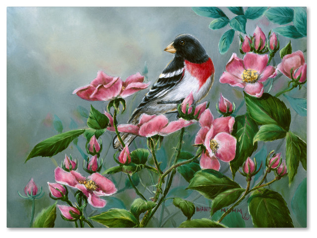 Wanda Mumm 'The Roses' Canvas Art, 35"x 47" - Contemporary - Prints And ...