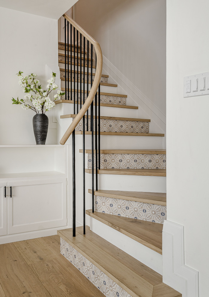 Burlingame Gate Bespoke Staircase • Atelier Noël - Transitional ...
