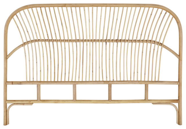 Rattan Queen Headboard 63", Tikamoon Colette - Tropical - Headboards ...