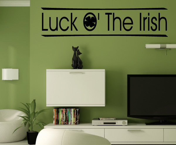 Luck O' The Irish Vinyl Wall Decal hd066, 60 in. - Contemporary - Wall ...
