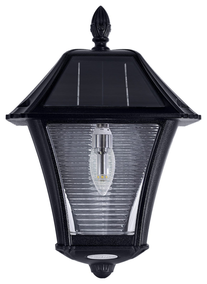 Gama Sonic 105BP250040 Baytown II Solar Sconce With GS Light Bulb 2PK ...