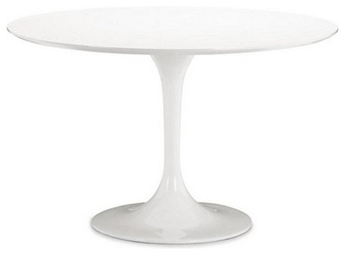 Tulip Table White Fiberglass Dining Table - Midcentury - Dining Tables ...