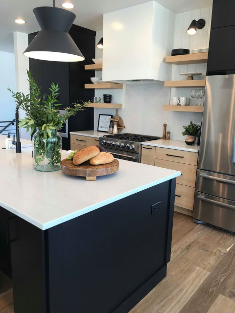 A Modern Balance - Contemporary - Kitchen - Other - by Hannesson Home ...