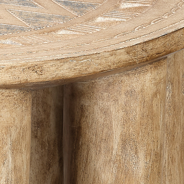 Sama Round Bistro Dining Table - Farmhouse - Indoor Pub And Bistro ...