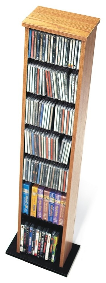 Slim Multimedia Storage Tower - Transitional - Media Racks And Towers ...