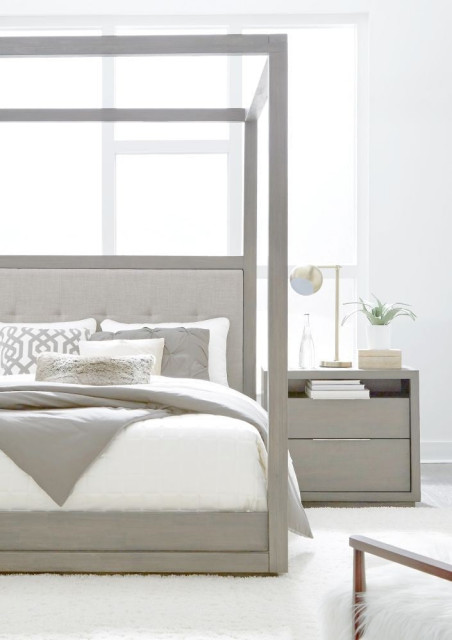 Modus Oxford King Canopy Bed, Mineral, E King - Farmhouse - Canopy Beds ...