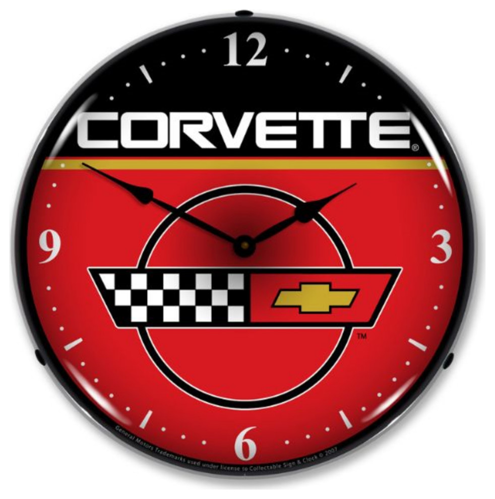 GM805184 C4 Corvette Clock - Contemporary - Wall Clocks - by ...