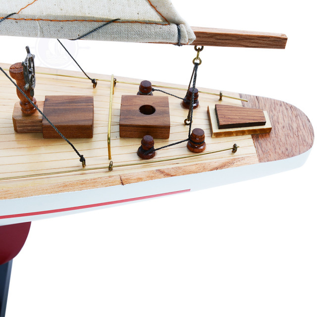 Endeavour Yacht Painted 24 Wooden model sailing boat - Beach Style ...