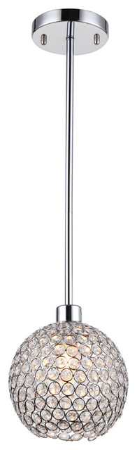 Kent Mini Pendant, Chrome - Contemporary - Pendant Lighting - by ...