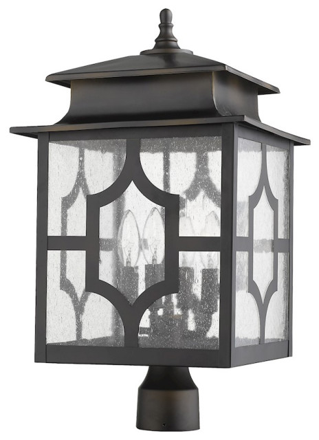 Acclaim Calvert 4-Light Exterior Post Mount Light, Bronze ...