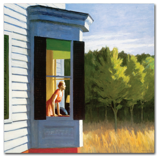 Edward Hopper 'Cape Cod Morning' Canvas Art - Beach Style - Prints And ...