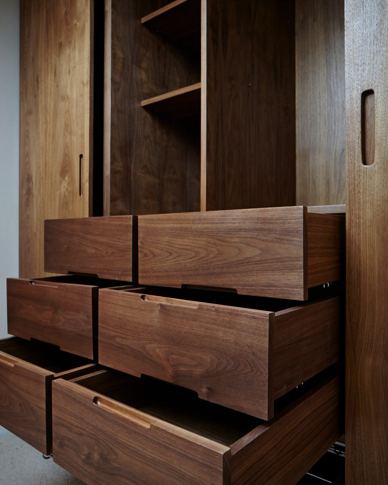Walnut Wardrobe - Modern - London - by User | Houzz