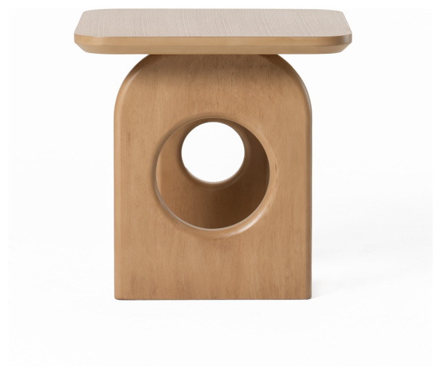 Nova Domus Oshana Modern White Oak End Table - Transitional - Side ...