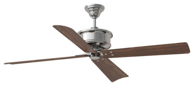 4 Blade Ceiling Fan In Traditional Style-16.1 Inches Tall and 56 Inches ...