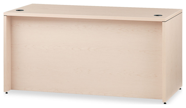 HON 10500 Series Double Pedestal Desk, 60" x 30" x 29.5", Natural Maple ...
