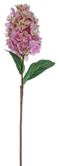 Vickerman 34" Artificial Pink Cone Hydrangea Spray. 2 Stems, A Bag., 34 ...