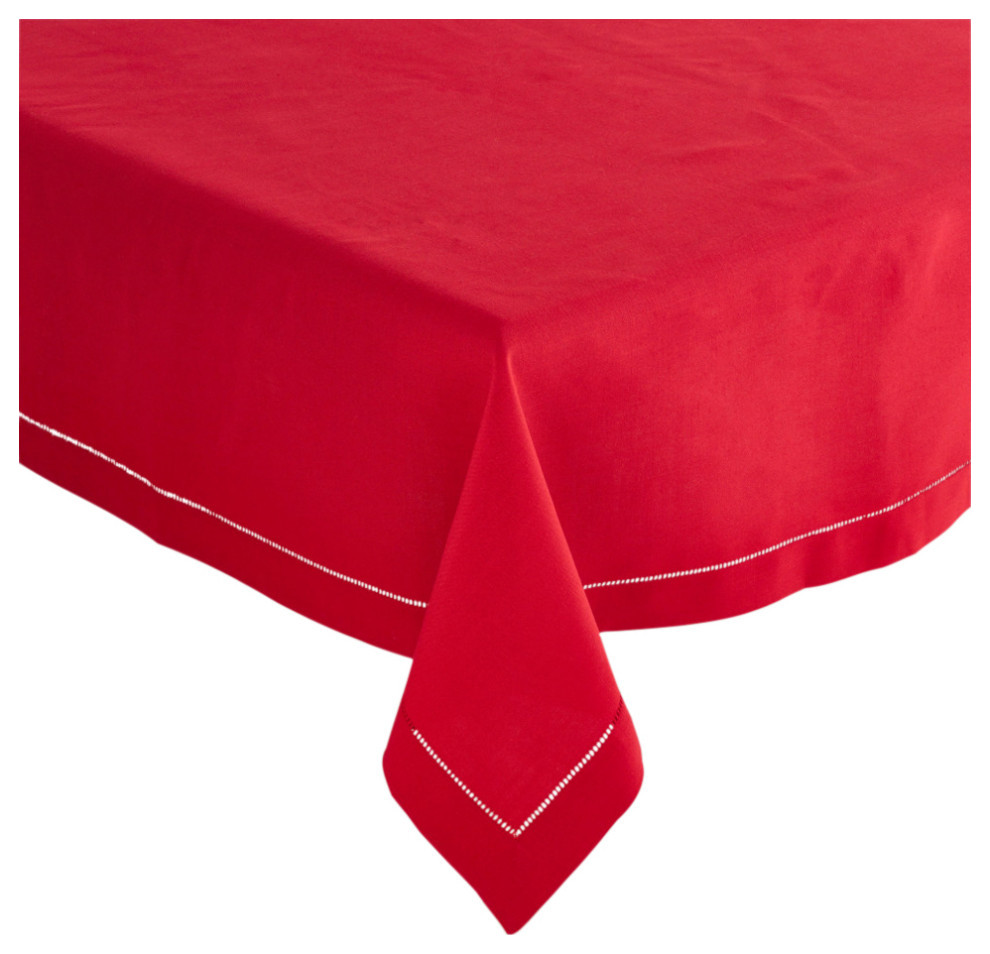 Hemstitched Border Everyday Tablecloth, 70"x180" - Contemporary ...