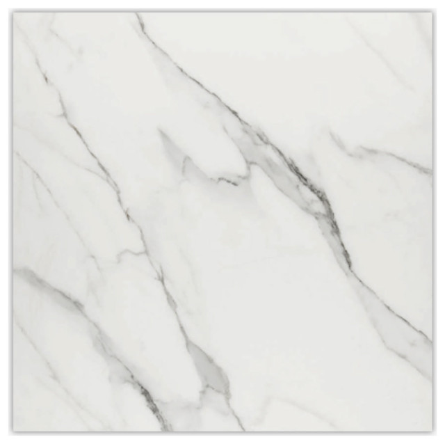 Eterno Calacatta Polished 32x32 Porcelain Tile, 32x32 - Contemporary ...