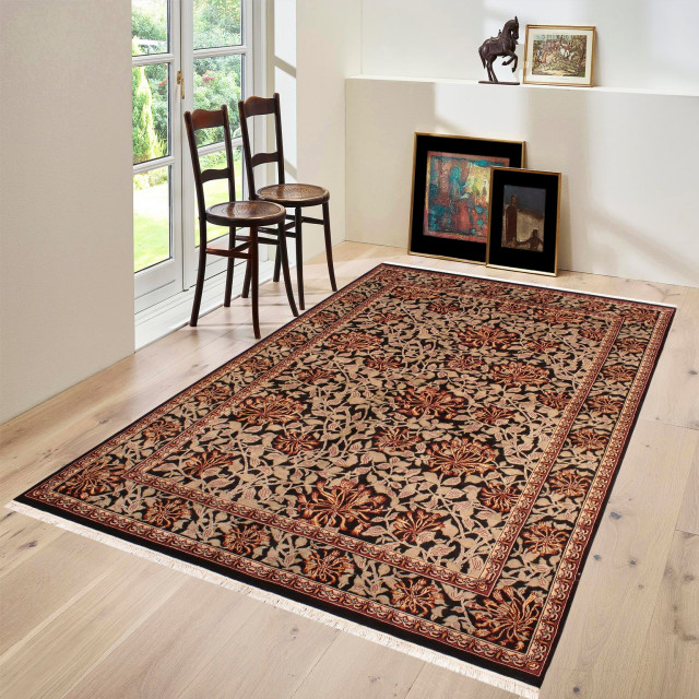 Art Nouveau William Morris Flora Wool Rug - 6'2'' x 9'1'', 6'2'' x 9'1 ...